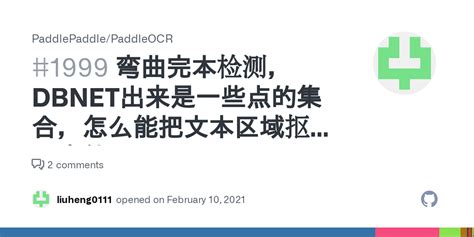 弯曲完本检测，dbnet出来是一些点的集合，怎么能把文本区域抠出来然后展平？ · Issue 1999 · Paddlepaddle