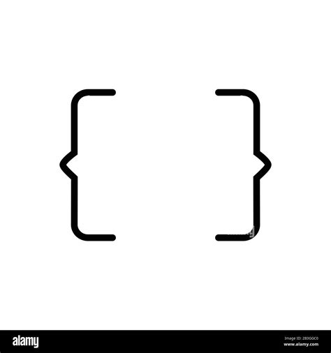 Brackets Icon Stock Vector Image And Art Alamy