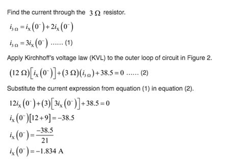 solved find vc t for t 0 when v1 { 8e 5t u t }