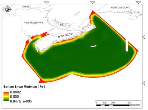 Prediction Standard Error Surface Of Bottom Shear Minimum Pa
