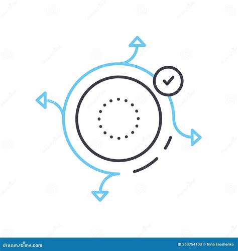 Agile Manifesto Line Icon Outline Symbol Vector Illustration Concept Sign Stock Vector