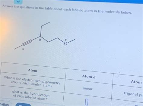 Solved Answer The Questions In The Table About Each Labeled
