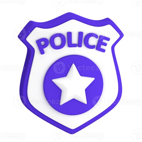 Police Badge 3d Illustration For Uiux Web App Presentation Etc 41503833 Png