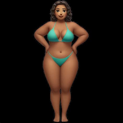 Slim Thicc Woman Swimsuit Posing Athletic Build Perfect Body