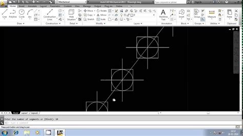 Divide And Measure Commands In Autocad Youtube