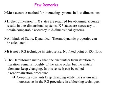 Ppt Density Matrix Renormalization Group Method Powerpoint Presentation Id 892368