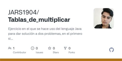 GitHub JARS1904 Tablas De Multiplicar Ejercicio En El Que Se Hace