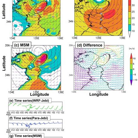 Surface Winds At 10 M Height Wind Barbs A Full Wind Barb Represents