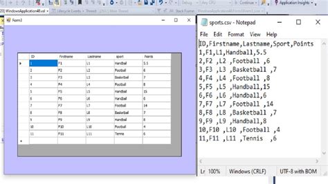 How To Fill Datagridview From Csv File In Youtube