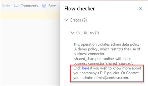 Customize Dlp Error Message