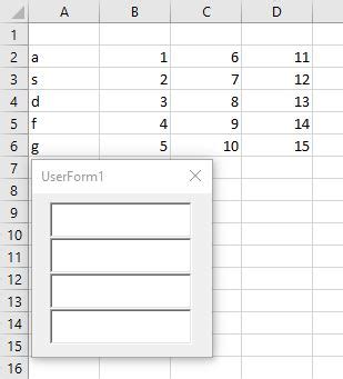 Vba Userform Vlookup Without Using Application Vlookup Stack Overflow