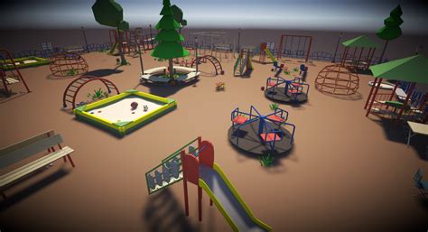 Playground Low Poly