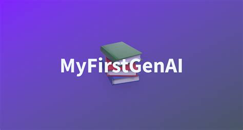 Myfirstgenai A Hugging Face Space By Siddhant1230