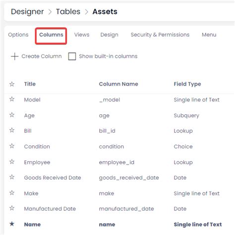 adding new columns to an existing table rapid platform docs