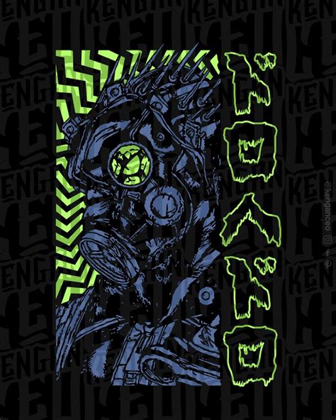 Kaiman Dorohedoro Metal Poster Caiman Dorohedoro Manga Anime Metal