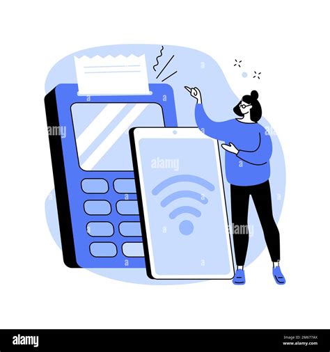 Nfc Connection Abstract Concept Vector Illustration Bank Connection
