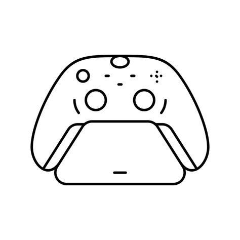 Controller Stand Line Icon Vector Illustration 18999593 Vector Art At