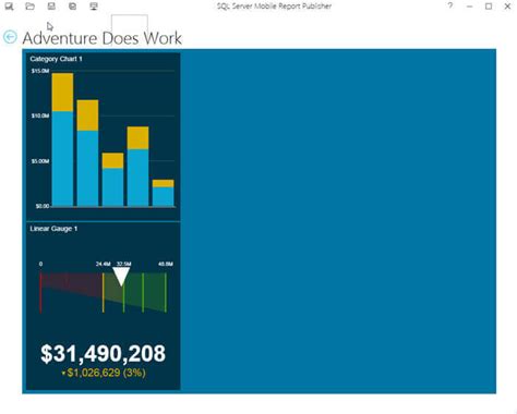 Sql Server 2016 Reporting Services Mobile Report