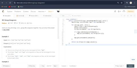 Day 35 Of Leetcode Challenge Group Anagrams Evangelin Angel Posted On The Topic Linkedin