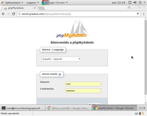 CentOS Instalación y Configuración de Servidor de Base de Datos Gestor phpMyAdmin DevTics