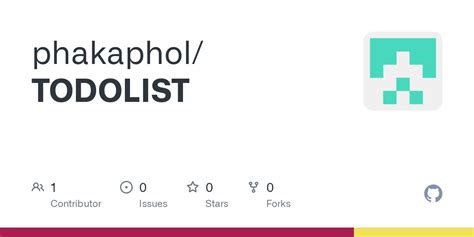GitHub Phakaphol TODOLIST