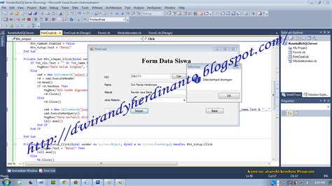 CRUD Dengan VB NET Bagian Tutorial Koding