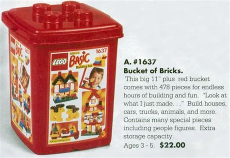 Lego Bucket Of Bricks • Set 1637 • Setdb • Merlins Bricks