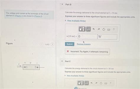Solved Calculate The Energy Delivered To The Circuit Element Chegg
