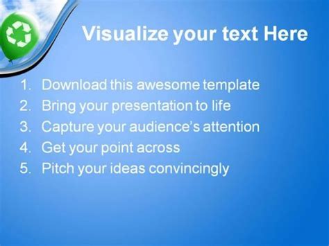 recycle symbol environment powerpoint templates and powerpoint