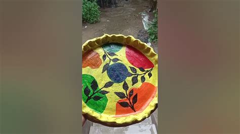 নিজের হাতে তৈরি মাটির থালায় বহো আকা Art Viralvideo Boho Subscribe Magical Eyes Youtube