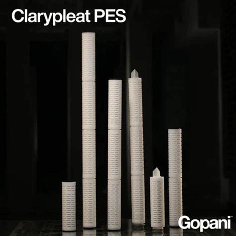 Clarypleat Polyethersulphone Membrane Pleated Filter Cartridge For