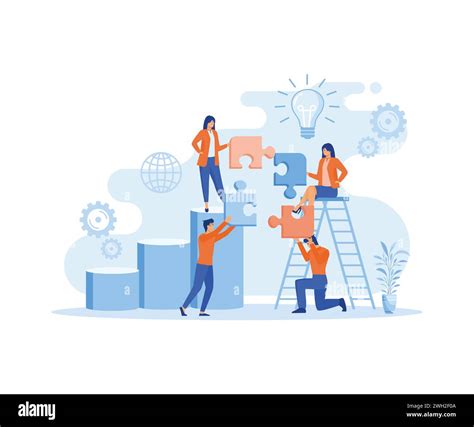 People With Puzzle Pieces Team Work Team Building Corporate