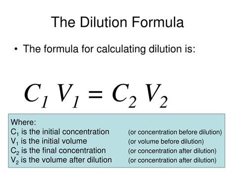 How To Use Dilution Formula At Humberto Watts Blog