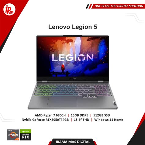 Jual Lenovo Legion 5 15ARH7 AMD Ryzen 7 6800H 16GB 512GB SSD FHD RTX3050Ti W11 Shopee Indonesia