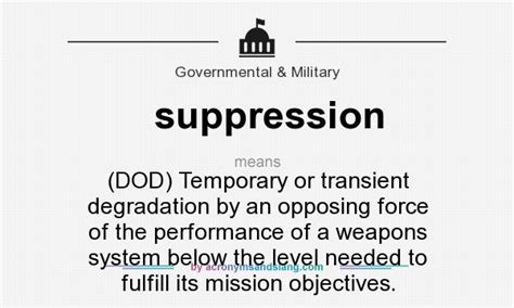 What Does Suppression Mean Definition Of Suppression Suppression