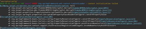 [jasypt]org jasypt exceptions encryptionoperationnotpossibleexception null
