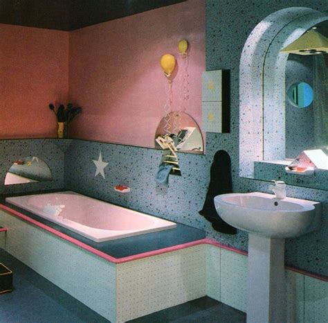 Eighties Modern Vintage Bathroom Decor