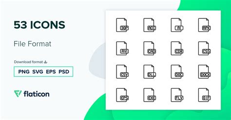 File Format Icon Pack Black Outline 53 Svg Icons