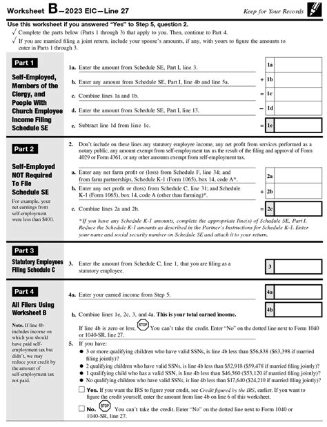 1040 2023 Internal Revenue Service Worksheets Library