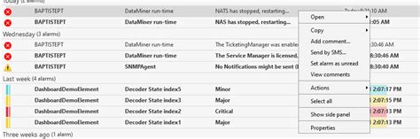 Nats Error In Alarm Console Dataminer Dojo