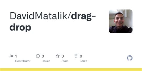 GitHub DavidMatalik Drag Drop