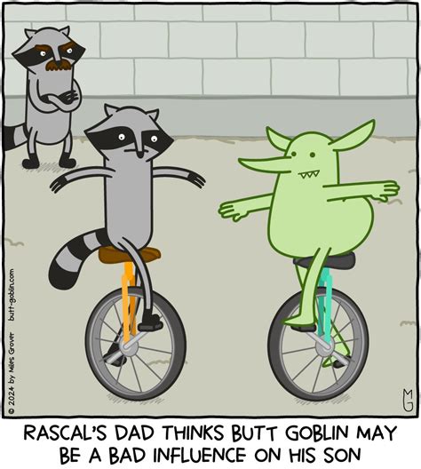 Rascal Raccoons Dad Butt Goblin A Comic By Miles Grover