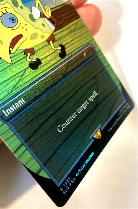 Mtg Counterspell Rainbow Foil Secret Lair X Spongebob 1933 Nm Ebay