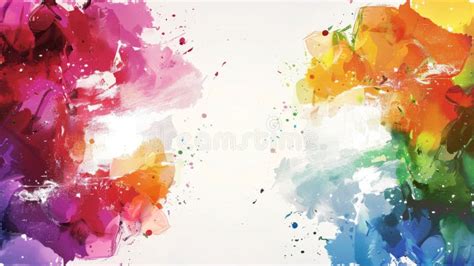 Vibrant Color Splashes On Abstract Background For Artistic Concepts