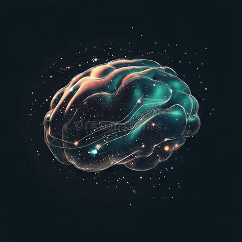 Scientific Illustration Of The Brain And Nervous System Featuring Glowing Neuron Pathways And