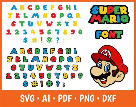 Super Mario Alphabet Svg Font