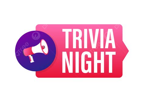 Mano Que Sostiene El Megáfono Con La Noche De Trivia Png Valores