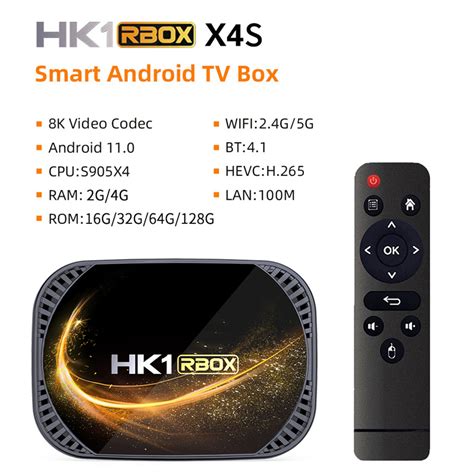 android 12 iptv hk1 rbox x4s set top box ott smart tv android 12 tv