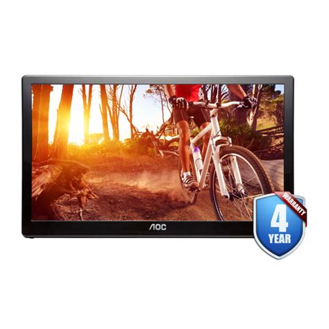 AOC E1659FWU 15 6 Portable USB LED Monitor