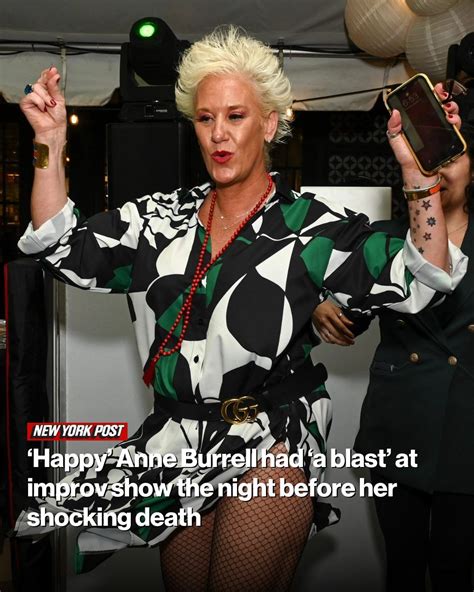 New Anne Burrell Spent Her Final Night At An Improv Show Facebook